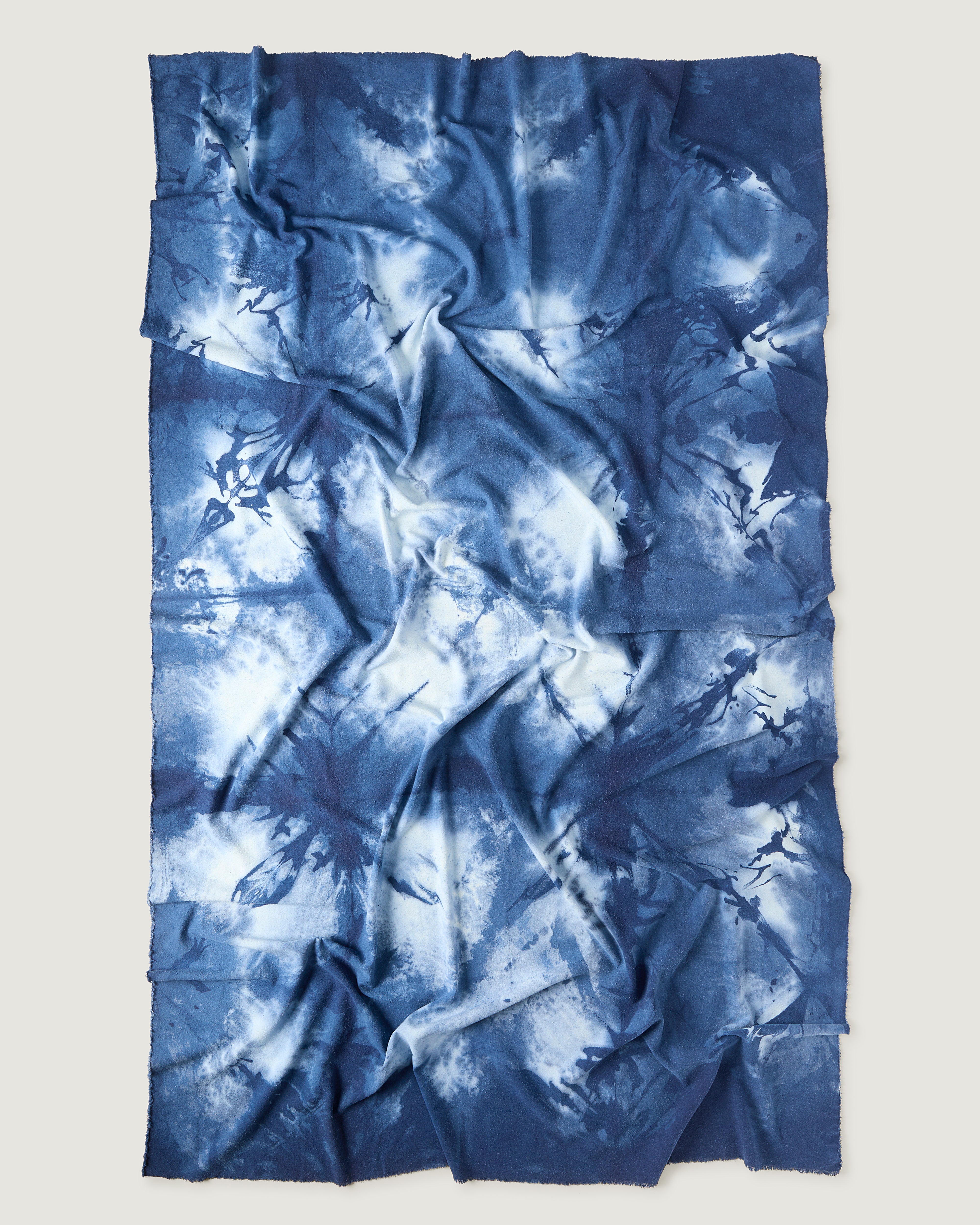 Upstate Raw Silk Beach Throw | Indigo